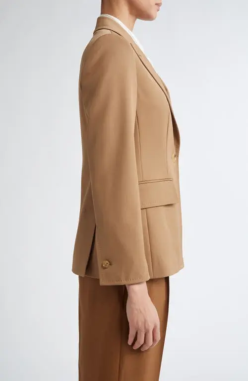 Max Mara Palchi Virgin Wool Blazer - Camel