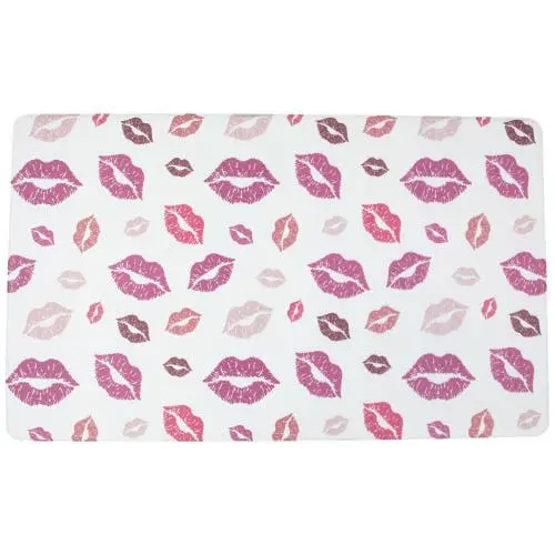 NORTHLIGHT 29.5" Lips Valentine's Day Kitchen Comfort Mat - Multi