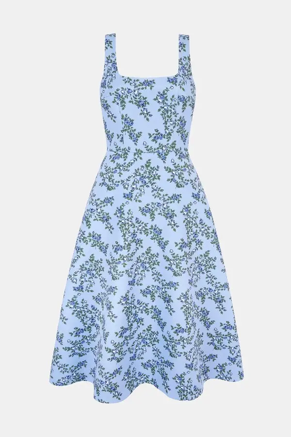 EMILIA WICKSTEAD Shiloh Fit-and-flare Dress - Rose