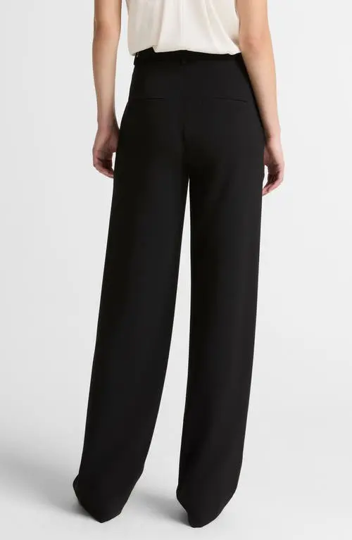 Vince Elsa High-rise Straight-leg Trousers - Black