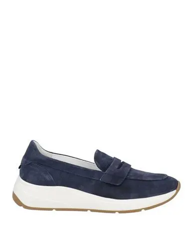 Geox Dark Blue Suede leather Unisex Loafers Geox® MONER: Men main image 3