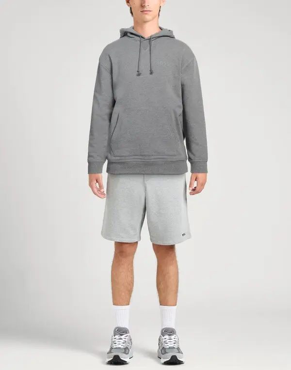 BOSS Cotton-blend Fleece Hoodie - Grey
