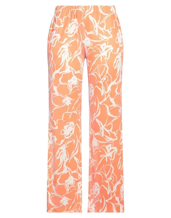 GIORGIA U. Wide-leg Viscose Pants With Floral Print