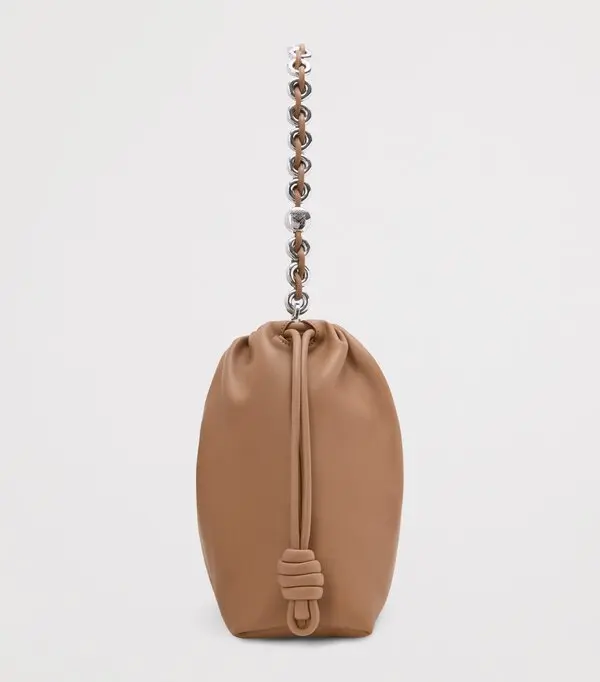 Loewe Large Leather Flamenco Shoulder Bag - Brown
