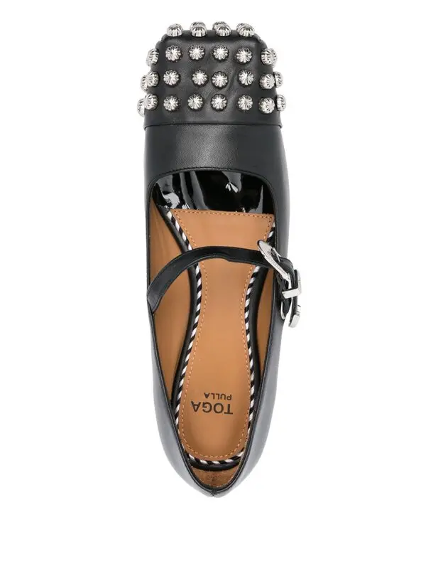 Toga Stud-detail Ballet Flats
