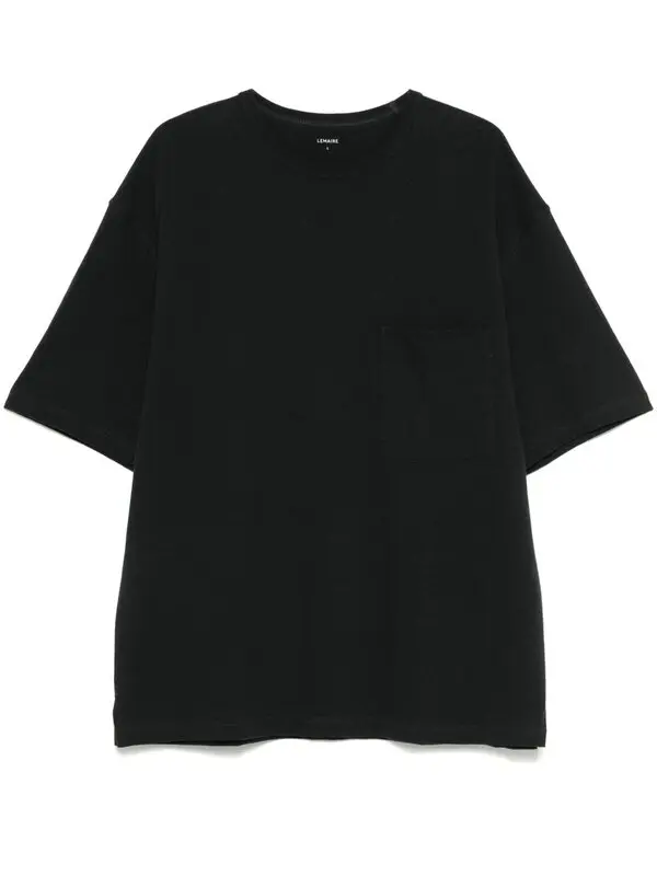 LEMAIRE Jersey-texture T-shirt - Black