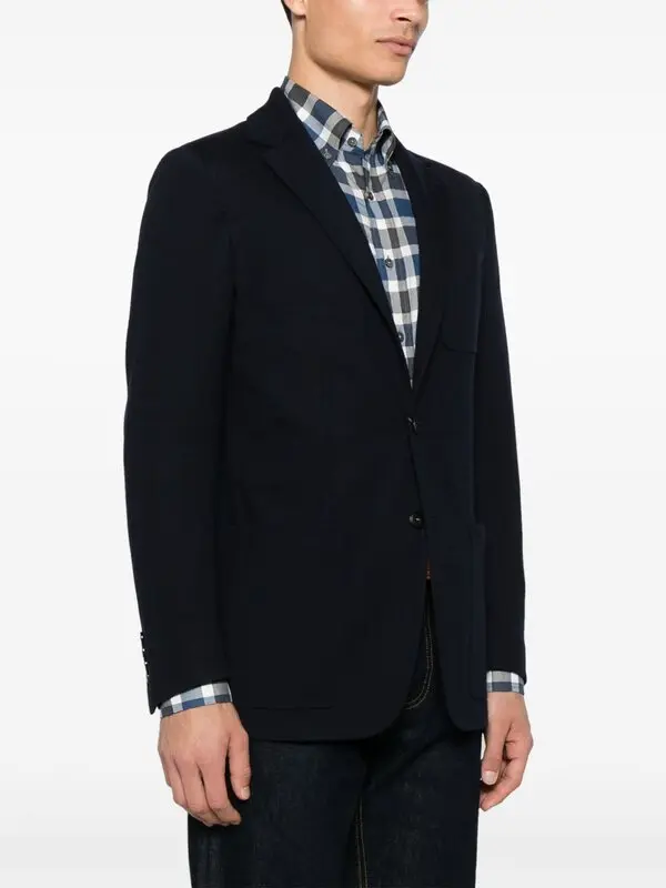Canali Single-breasted Blazer - Blue