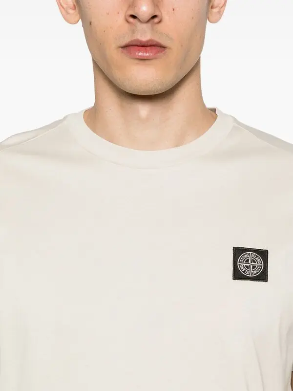 Stone Island Lightweight-jersey T-shirt - Neutrals