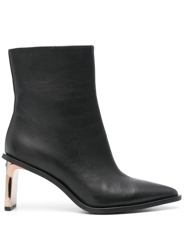 Calvin Klein 75mm Leather Ankle Boots