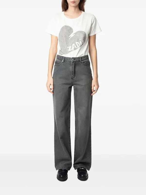 Zadig&Voltaire Elio Straight-leg Jeans - Grey