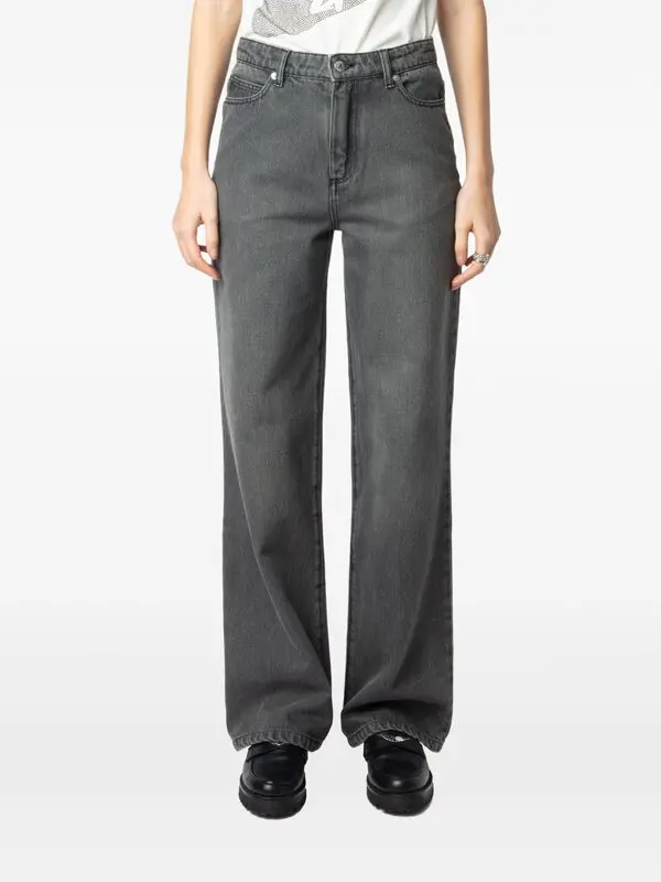 Zadig&Voltaire Elio Straight-leg Jeans - Grey