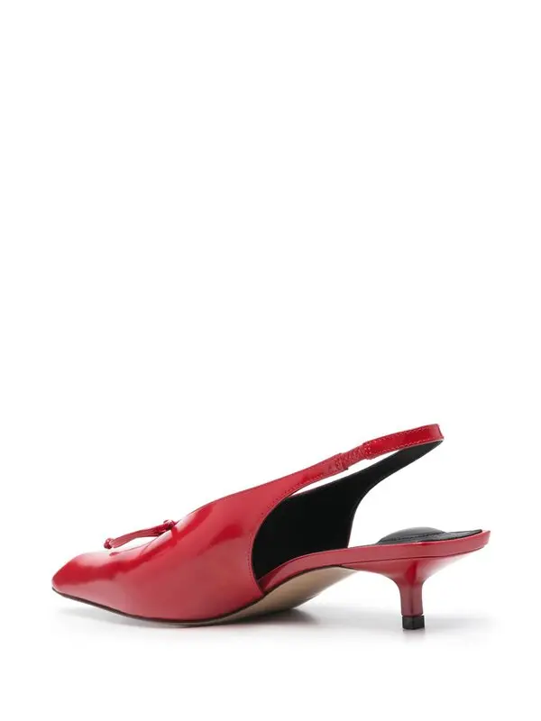 Jacquemus 35mm Cubisto Slingback - Red