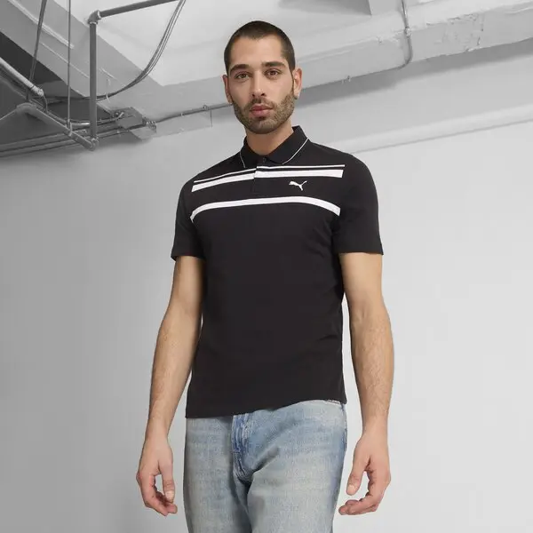 PUMA Ess Elevated Polo Shirt - Black