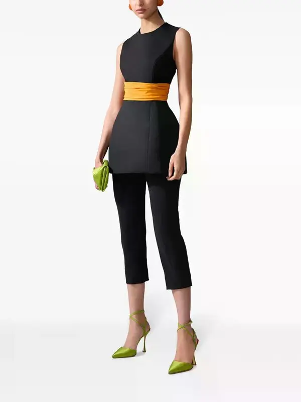 Carolina Herrera Sleeveless Peplum Top