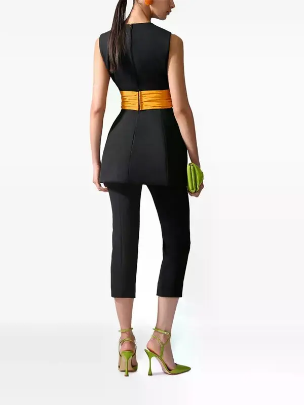 Carolina Herrera Sleeveless Peplum Top