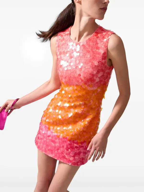 open lace back dress Zander Hand Beaded Strapless Mini Dress / Red Ombre | Meshki