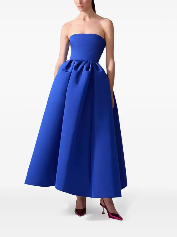 Carolina Herrera Strapless Midi Dress