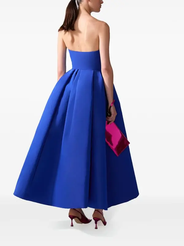 Carolina Herrera Strapless Midi Dress
