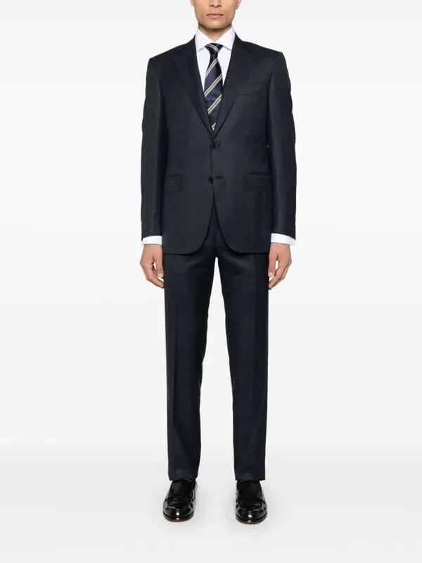 Canali Checked Suit - Blue