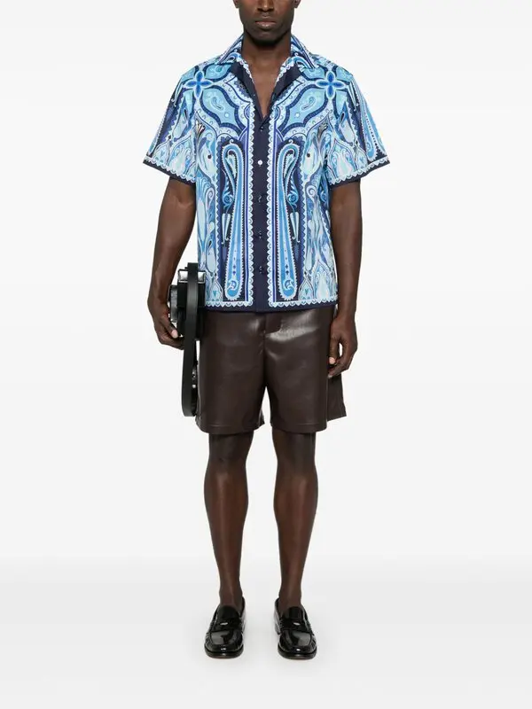 Etro Paisley-print Bowling Shirt