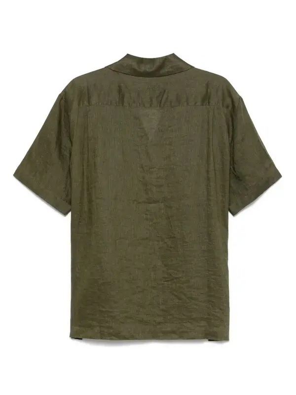 P.a.r.o.s.h Guipure Lace-panel Shirt - Green