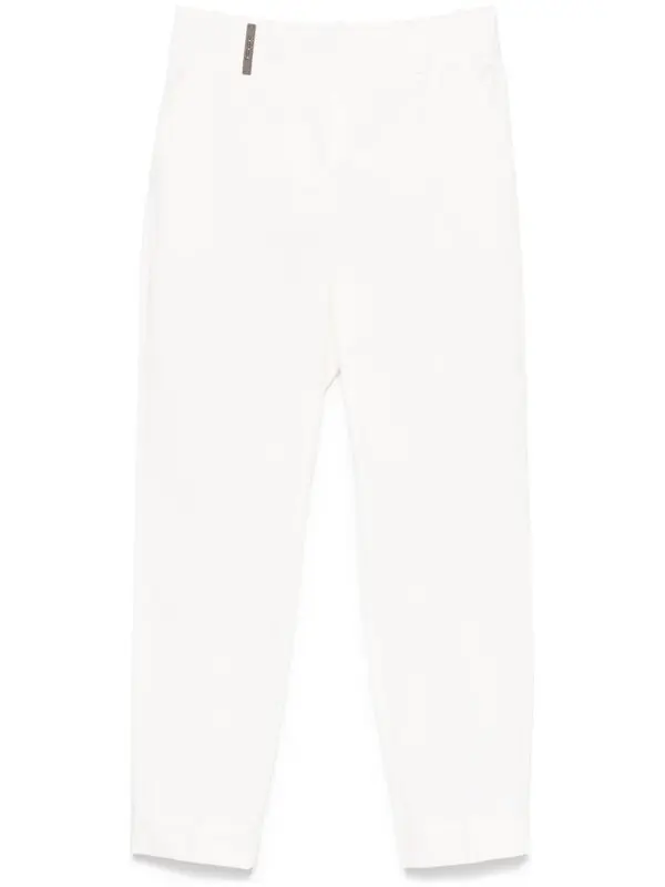 Peserico Tapered Trousers - White