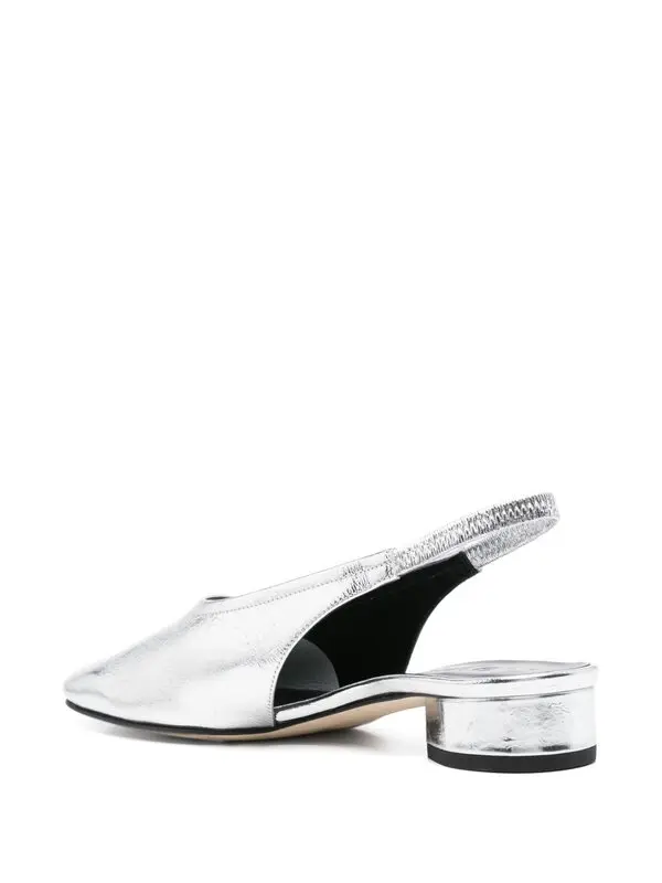 AeydĒ 25mm Dua Slingback Pumps - Silver