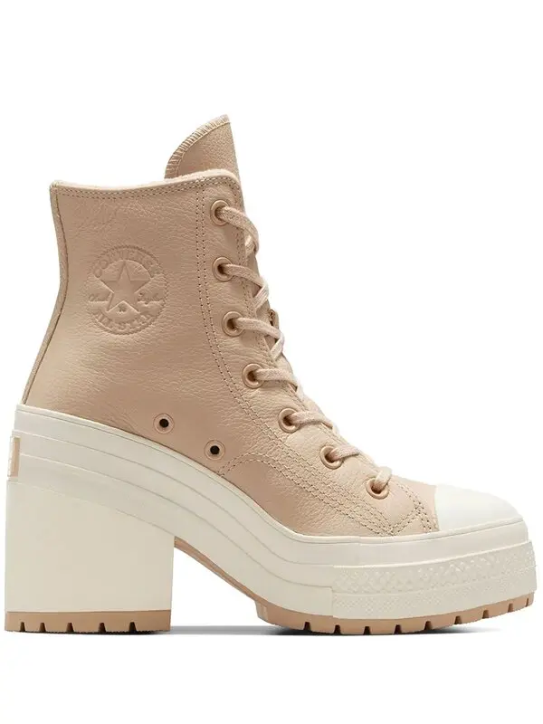 CONVERSE Chuck 70 De Luxe Heel Platform Leather Sneakers