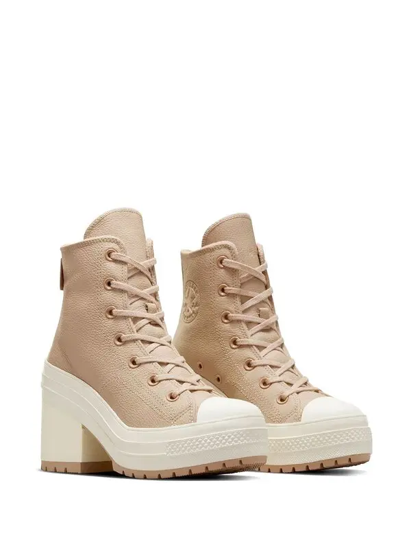CONVERSE Chuck 70 De Luxe Heel Platform Leather Sneakers