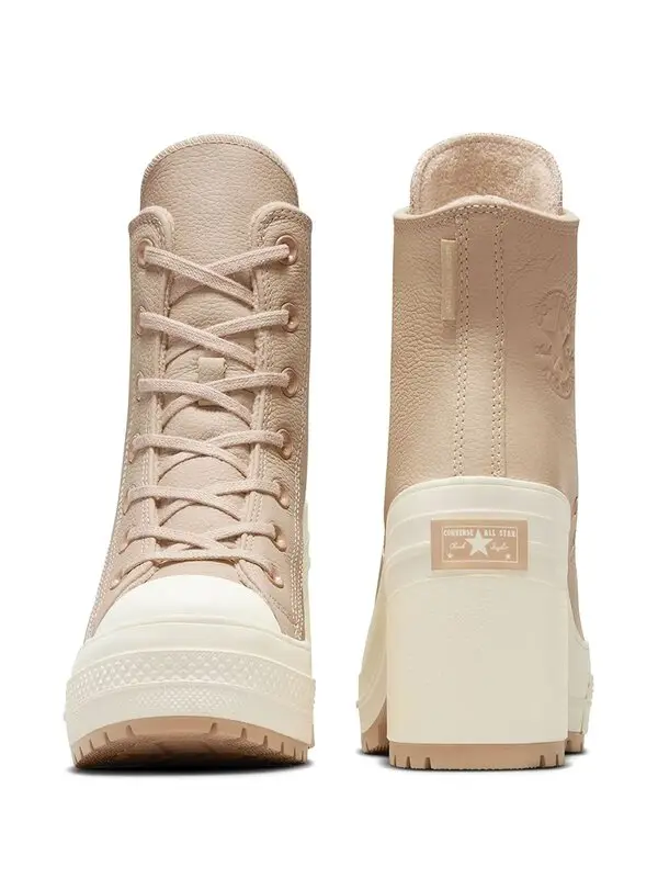 CONVERSE Chuck 70 De Luxe Heel Platform Leather Sneakers