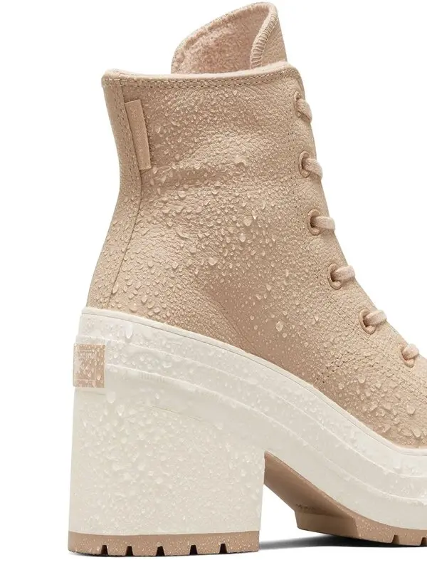 CONVERSE Chuck 70 De Luxe Heel Platform Leather Sneakers