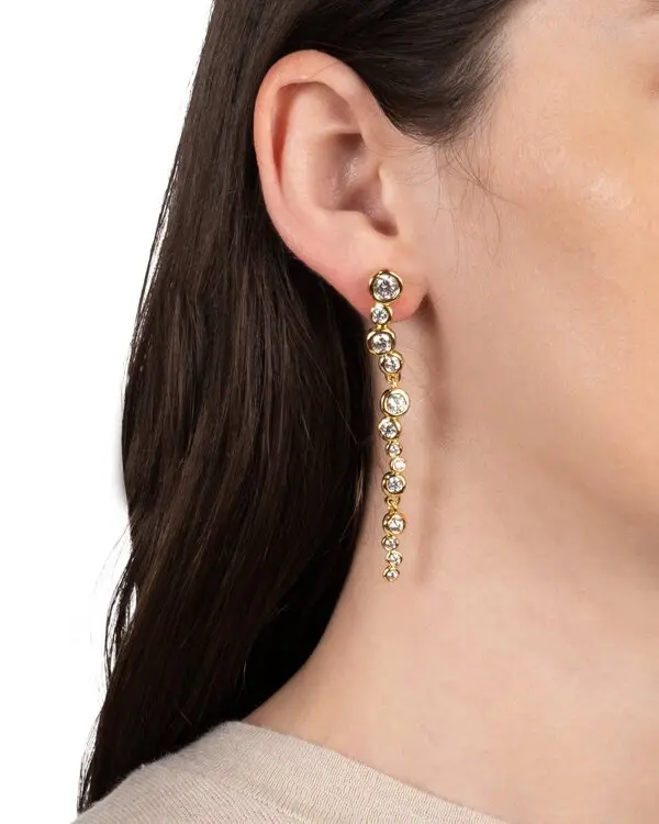 Alexis Bittar Asterales Cascading Earrings - Gold