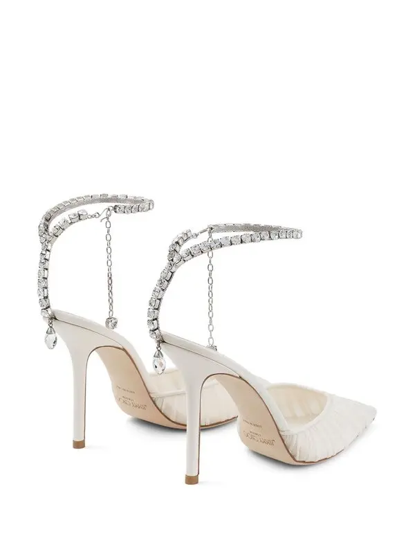 JIMMY CHOO 100mm Saeda Pumps - Neutrals
