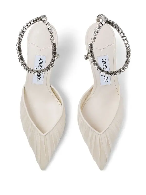 JIMMY CHOO 100mm Saeda Pumps - Neutrals