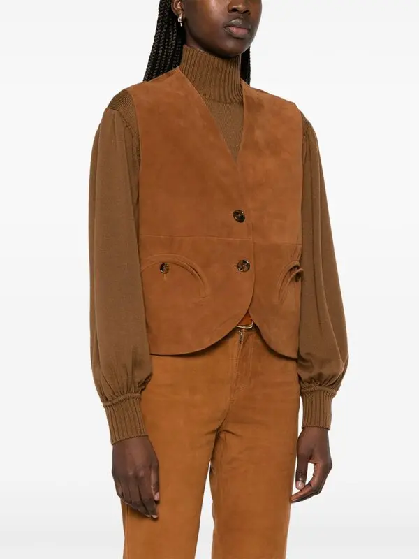 BLAZÉ MILANO Gliss Gilet - Brown