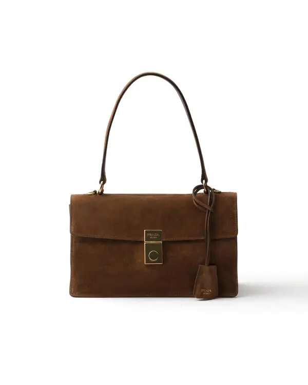 Prada Soft Sound Medium Shoulder Bag - Brown