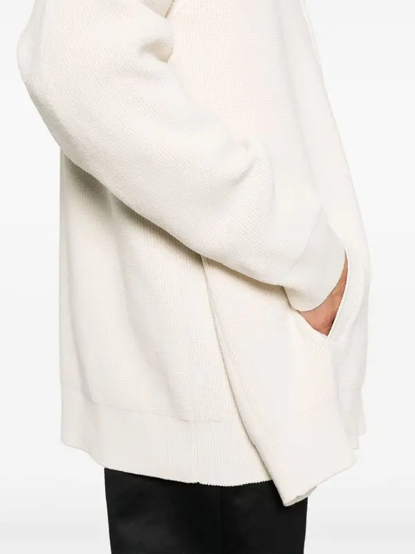 Balenciaga Zip-up Cardigan - White