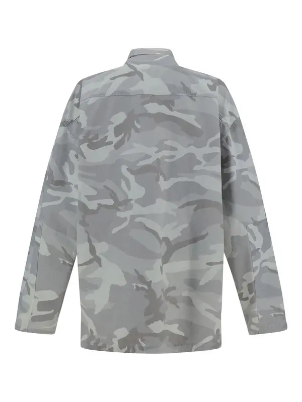 Balenciaga Cotton Cargo Shirt - Grey