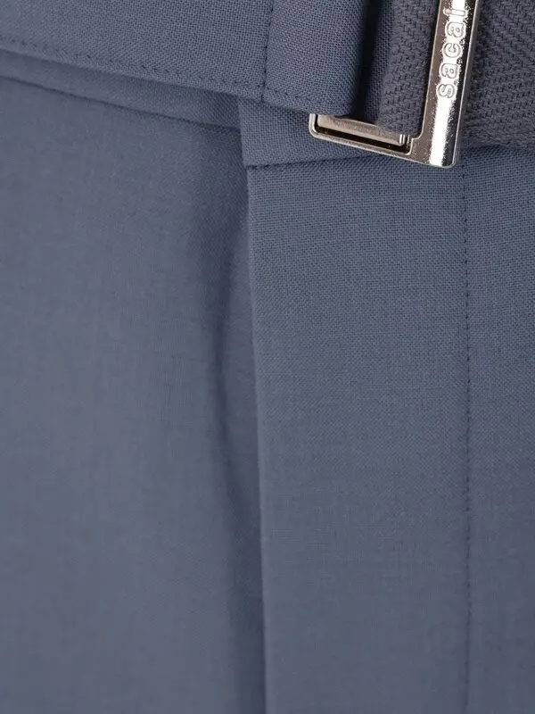 Sacai Belted Trousers - Blue