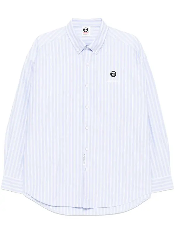 AAPE BY *A BATHING APE Striped Shirt - Blue