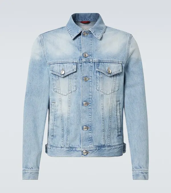Brunello Cucinelli Denim Trucker Jacket - Blue