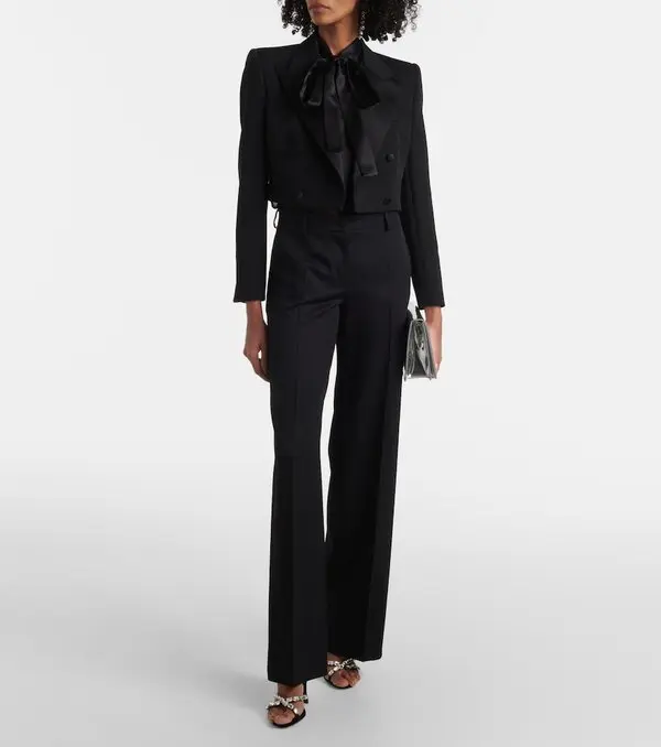 Dolce & Gabbana Silk Chiffon Blouse - Black