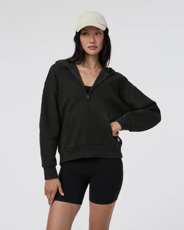Vuori Restore Full Zip Hoodie - Washed Black