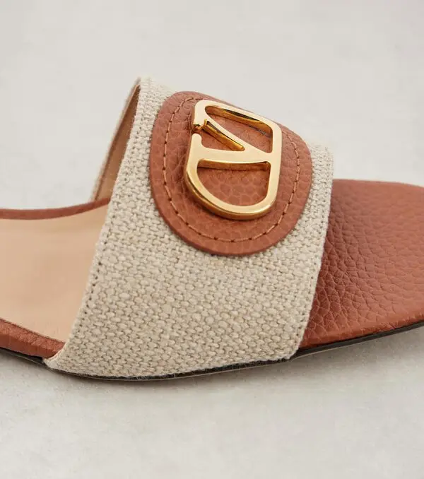 Valentino Garavani Vlogo Signature Canvas Slides