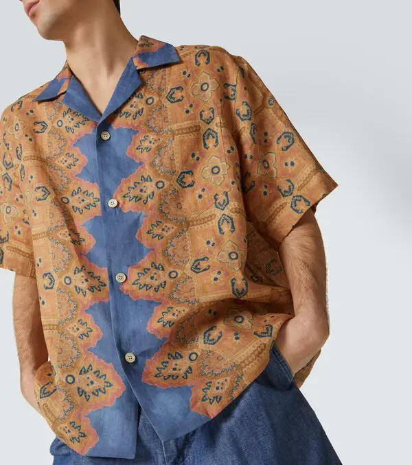 Valentino Garavani Printed Linen Shirt