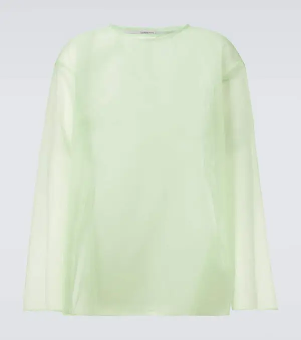 Dries Van Noten Oversized Sheer Top
