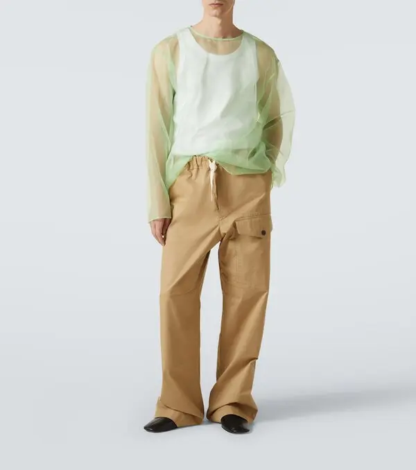Dries Van Noten Oversized Sheer Top