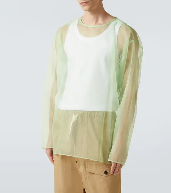 Dries Van Noten Oversized Sheer Top