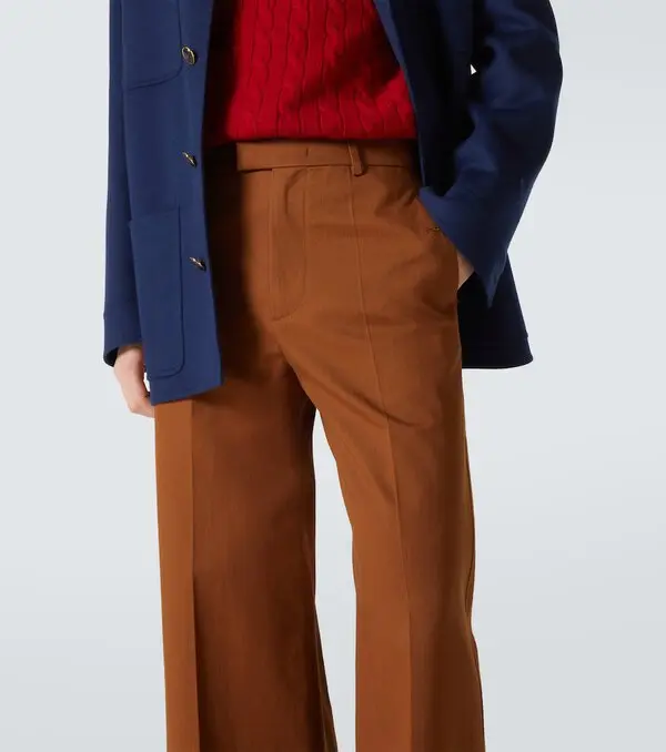Valentino Garavani Cropped Wide-leg Pants