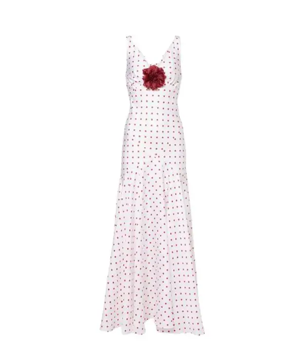RODARTE Polka-dot Gown - White